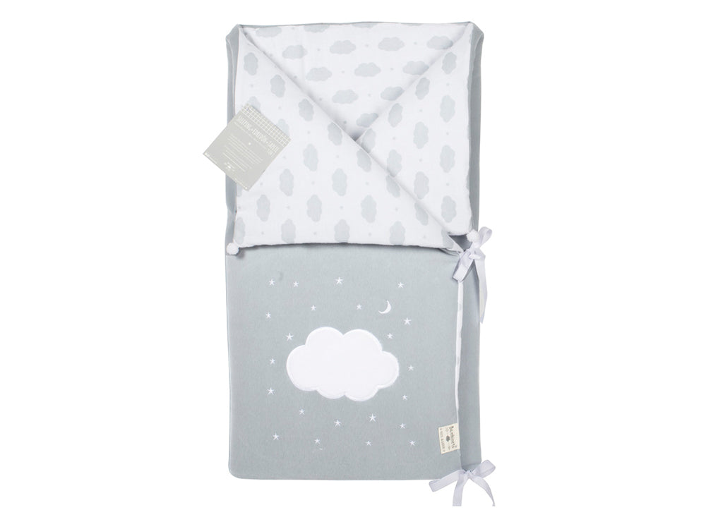 Saco de Dormir Bebé 100% Algodón Pima Nube Gris | bambineto.com – Bambineto